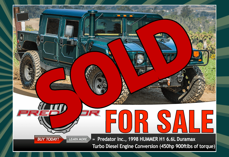 sold - Predator Inc: Hummer Duramax Conversions, Accessories & Fabrication