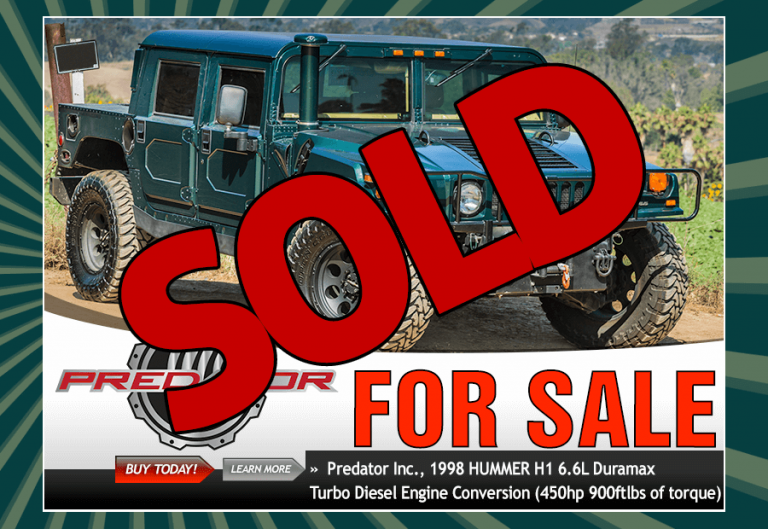 Predator Inc: For Sale - 1998 HUMMER H1 6.6L Duramax