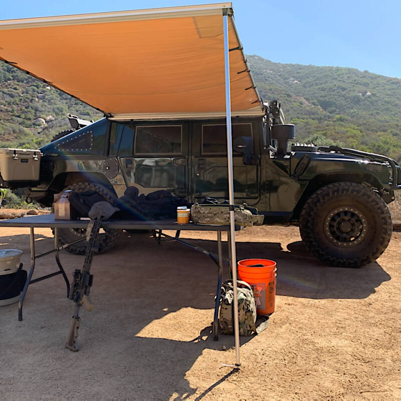 Roof Rack Awning - Predator Inc: Hummer Duramax Conversions ...
