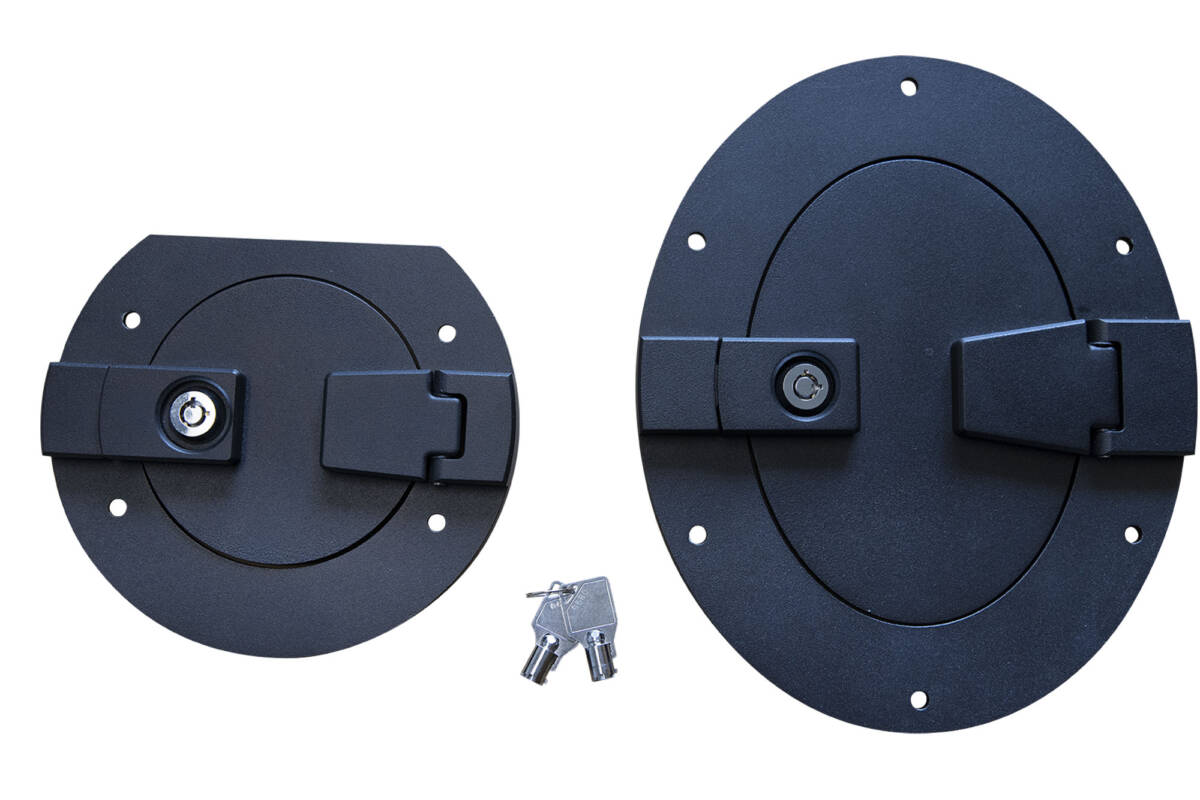 BILLET LOCKING FUEL DOOR (PLAIN) - Predator Inc: Hummer Duramax ...